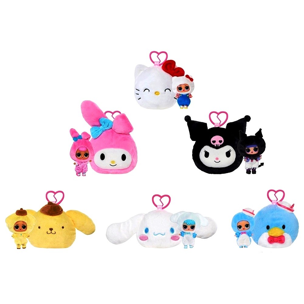 L.O.L. Surprise! Hello Kitty Reversible Plush in PDQ