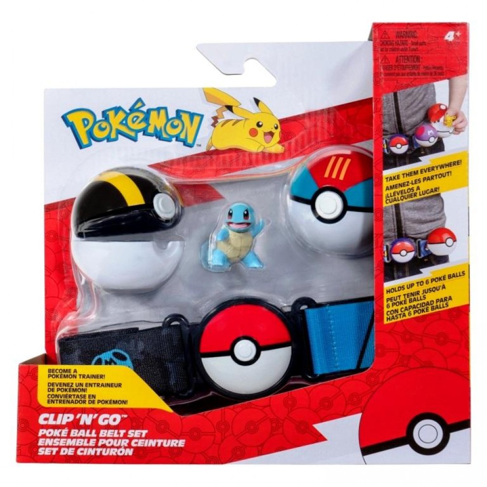 Pokemon Clip n Go Poke Ball Belt Set