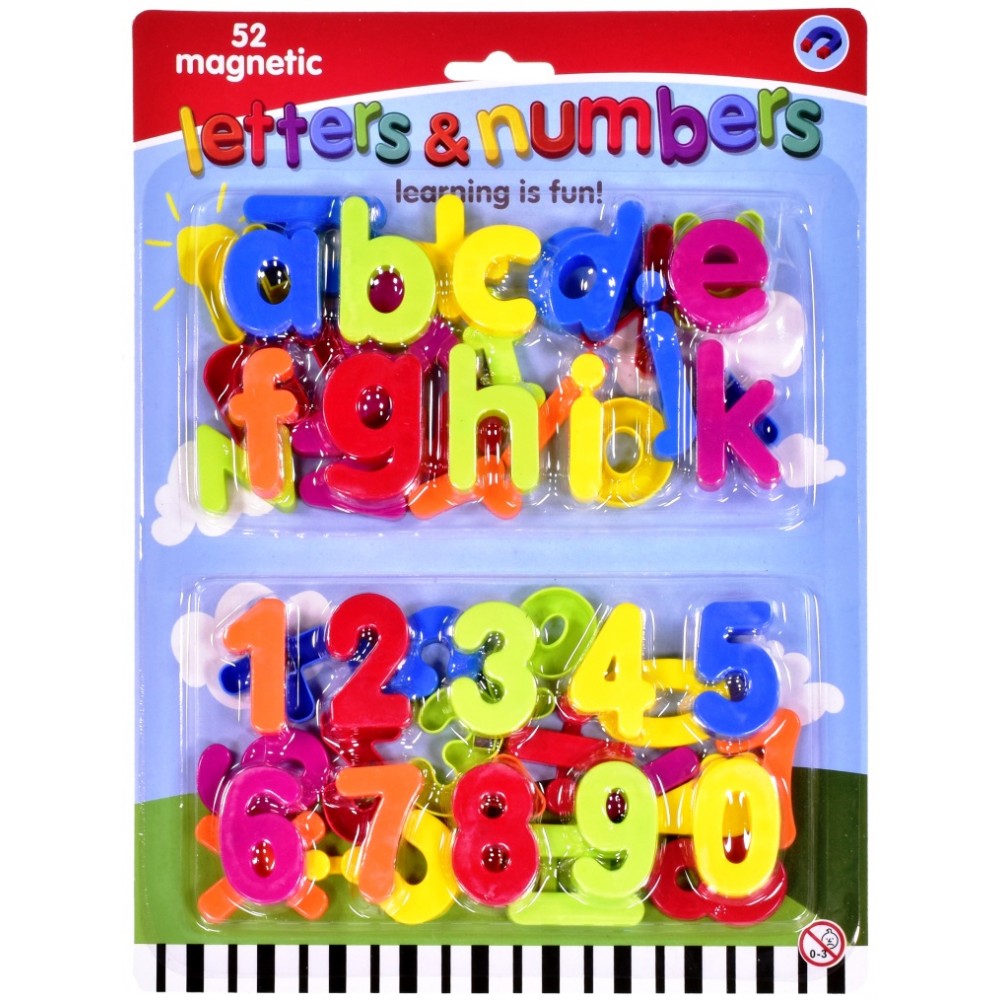 Magnetic Letters & Numbers 52-piece Set