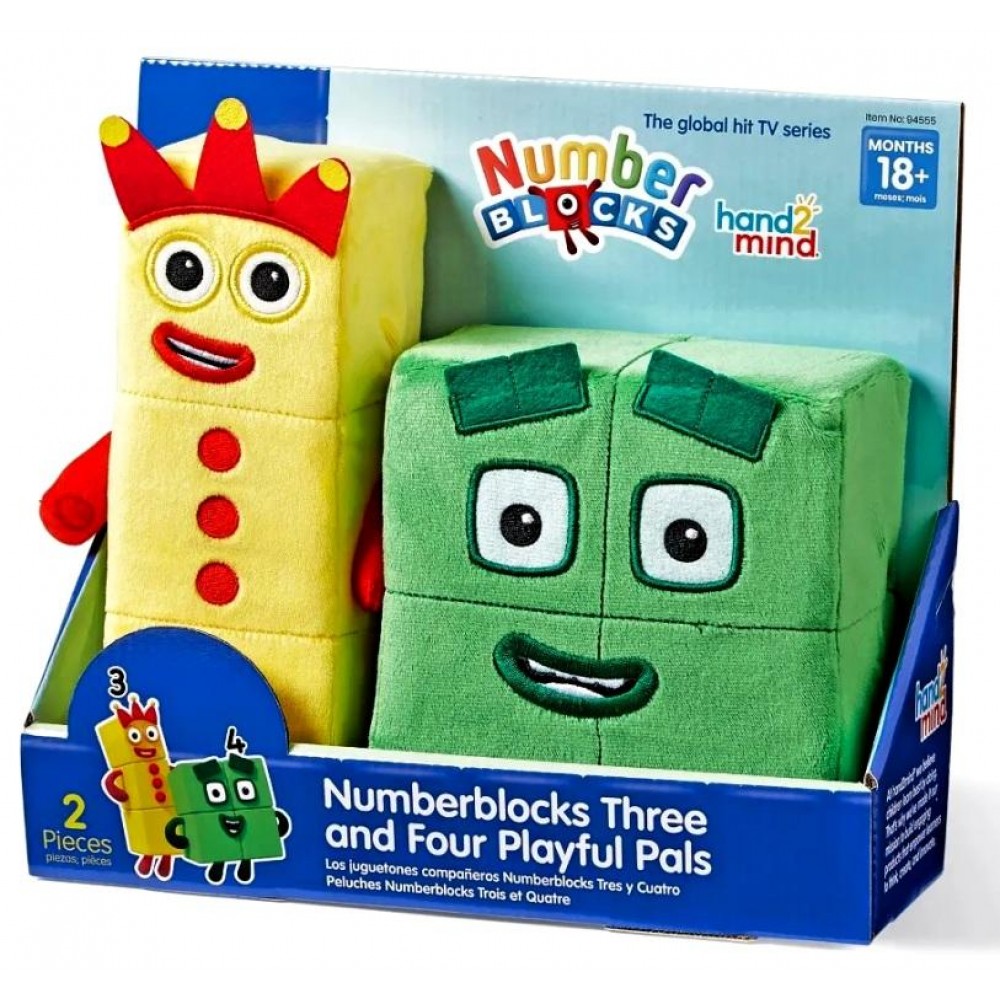 Numberblocks Three and Four Playful Pals