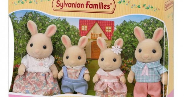 Sylvanian Families Milk Rabbit Family