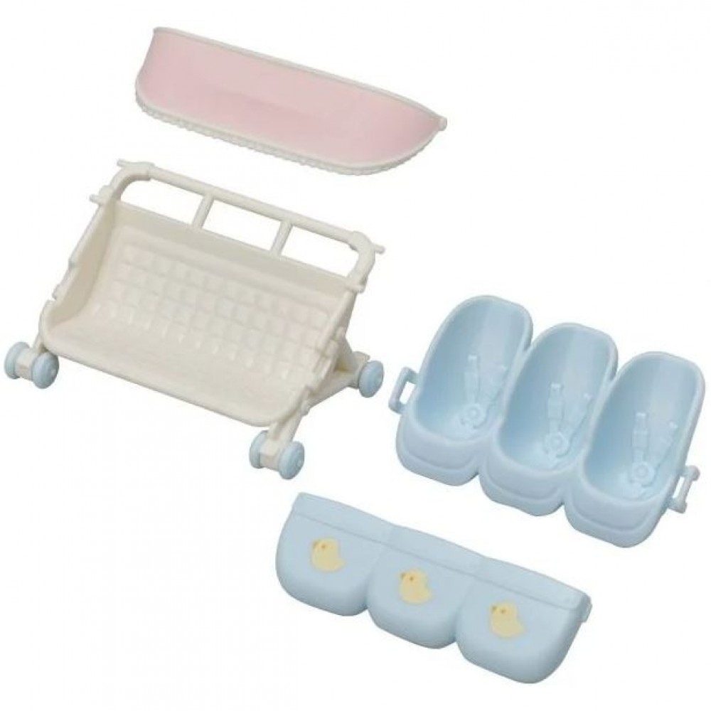 Sylvanian Families Triplets Stroller